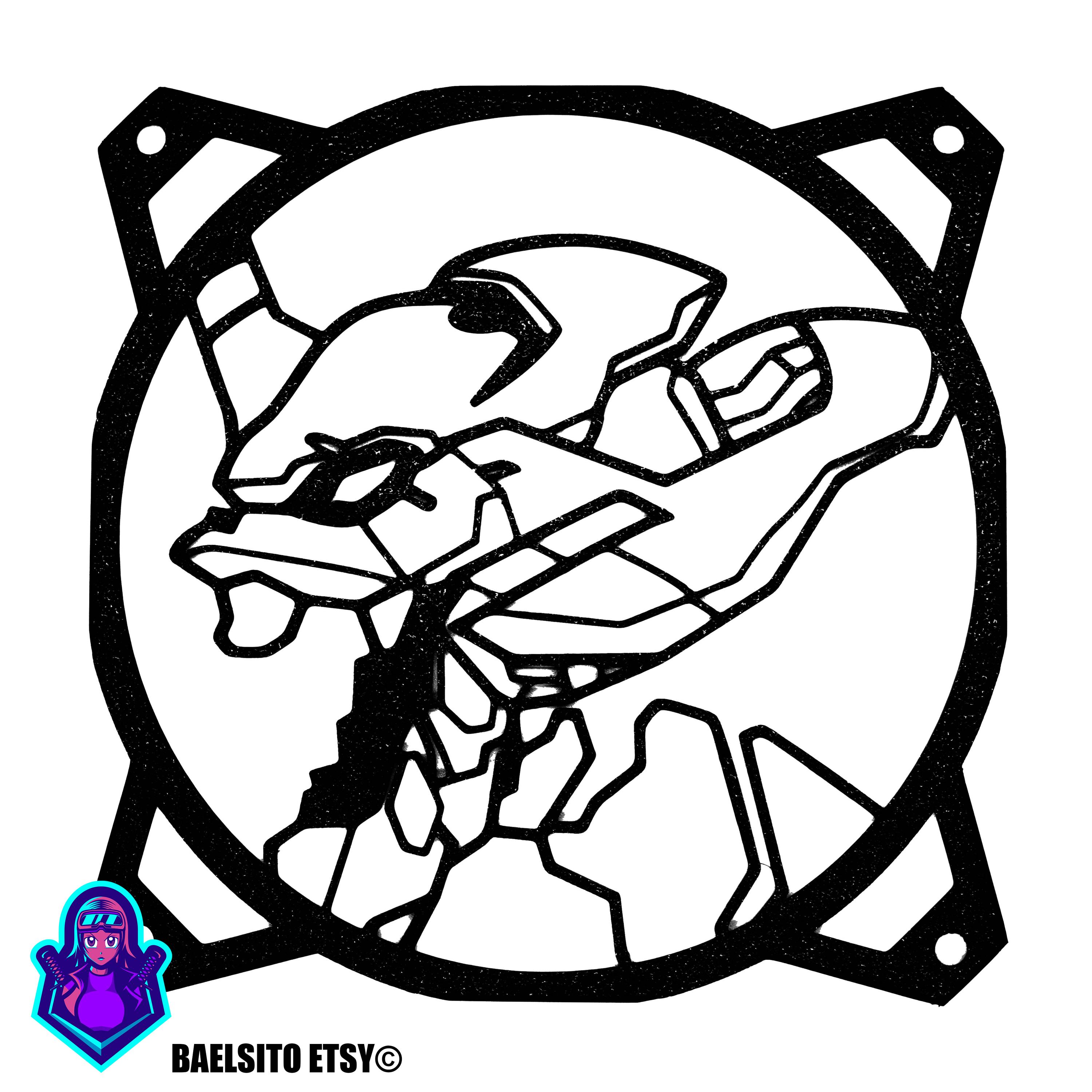 EVA 01 (evangelion) FAN COVER 120MM - Etsy
