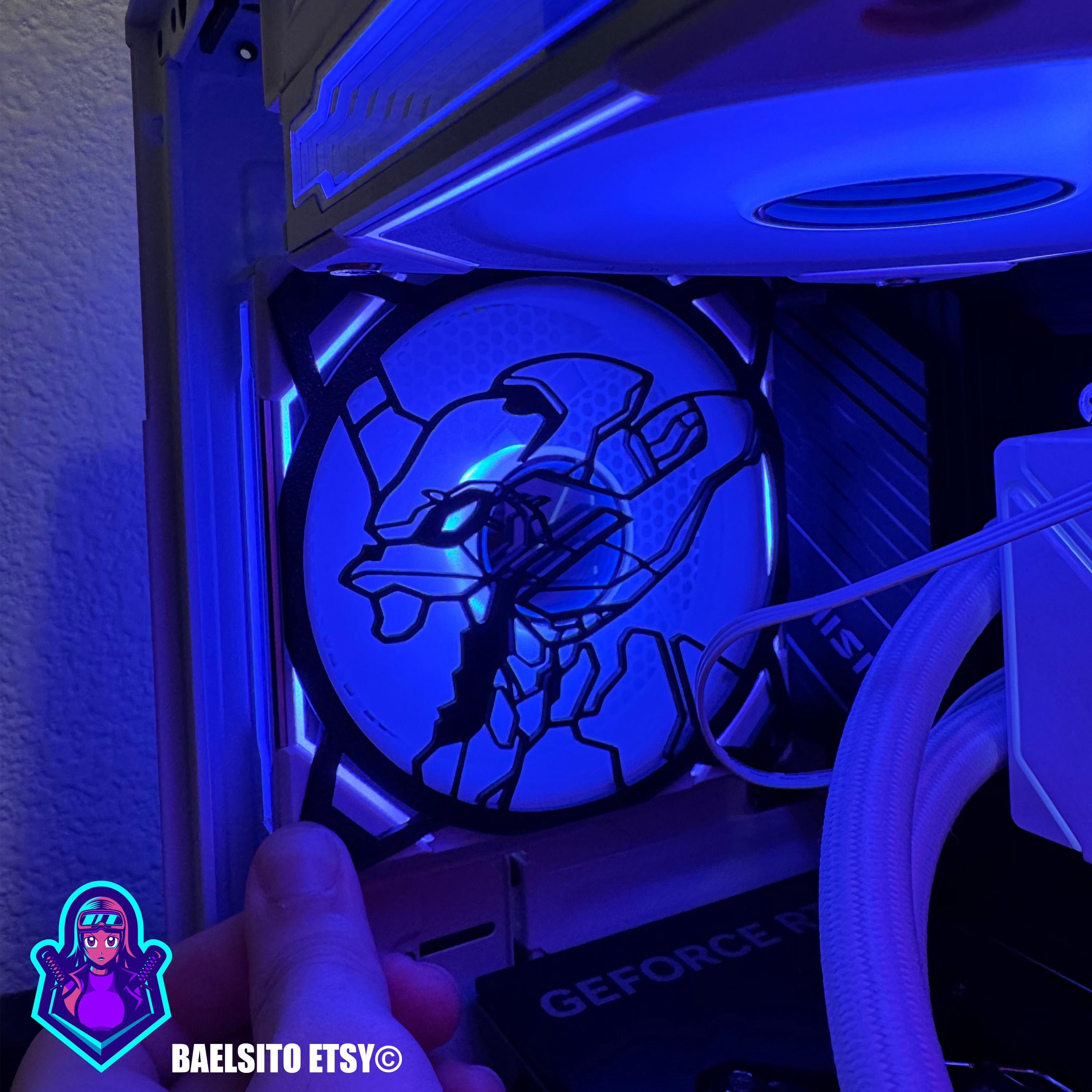 EVA 01 (evangelion) FAN COVER 120MM - Etsy