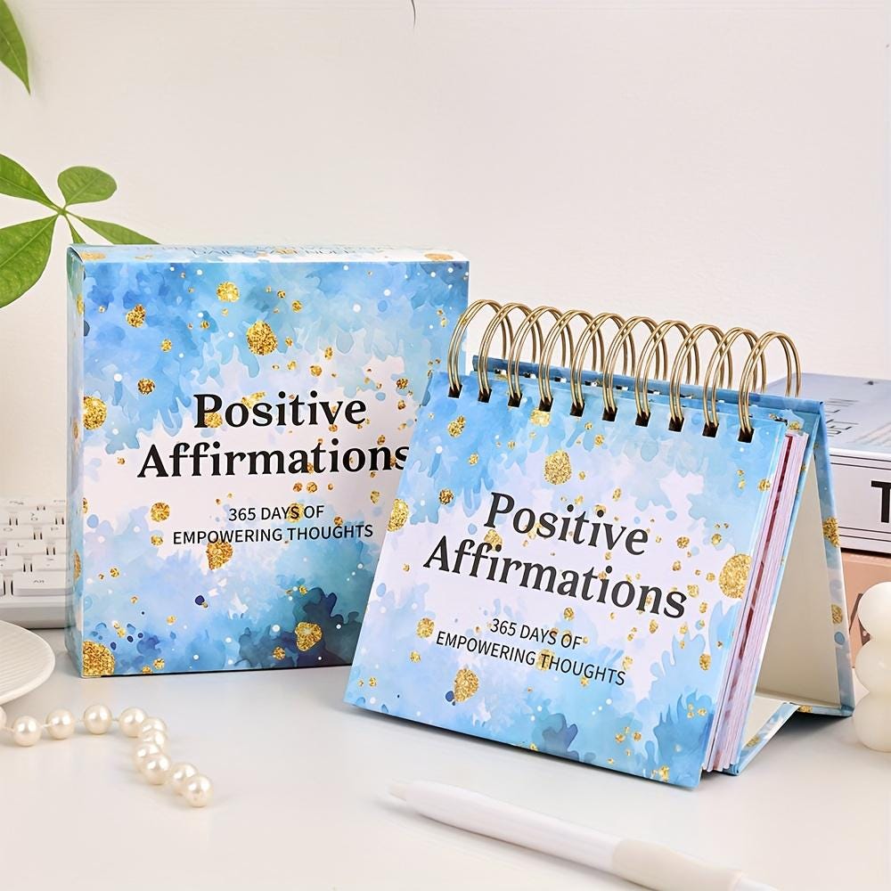Positive Affirmation Desk Calendar: 365 Days of Inspiration - Etsy UK