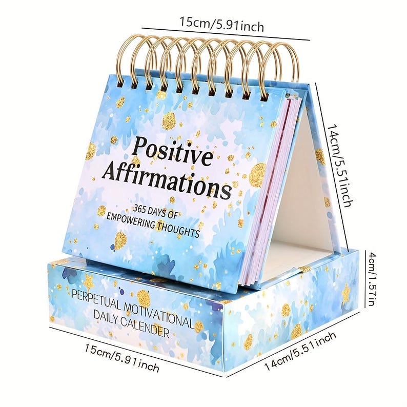 Positive Affirmation Desk Calendar: 365 Days of Inspiration - Etsy UK