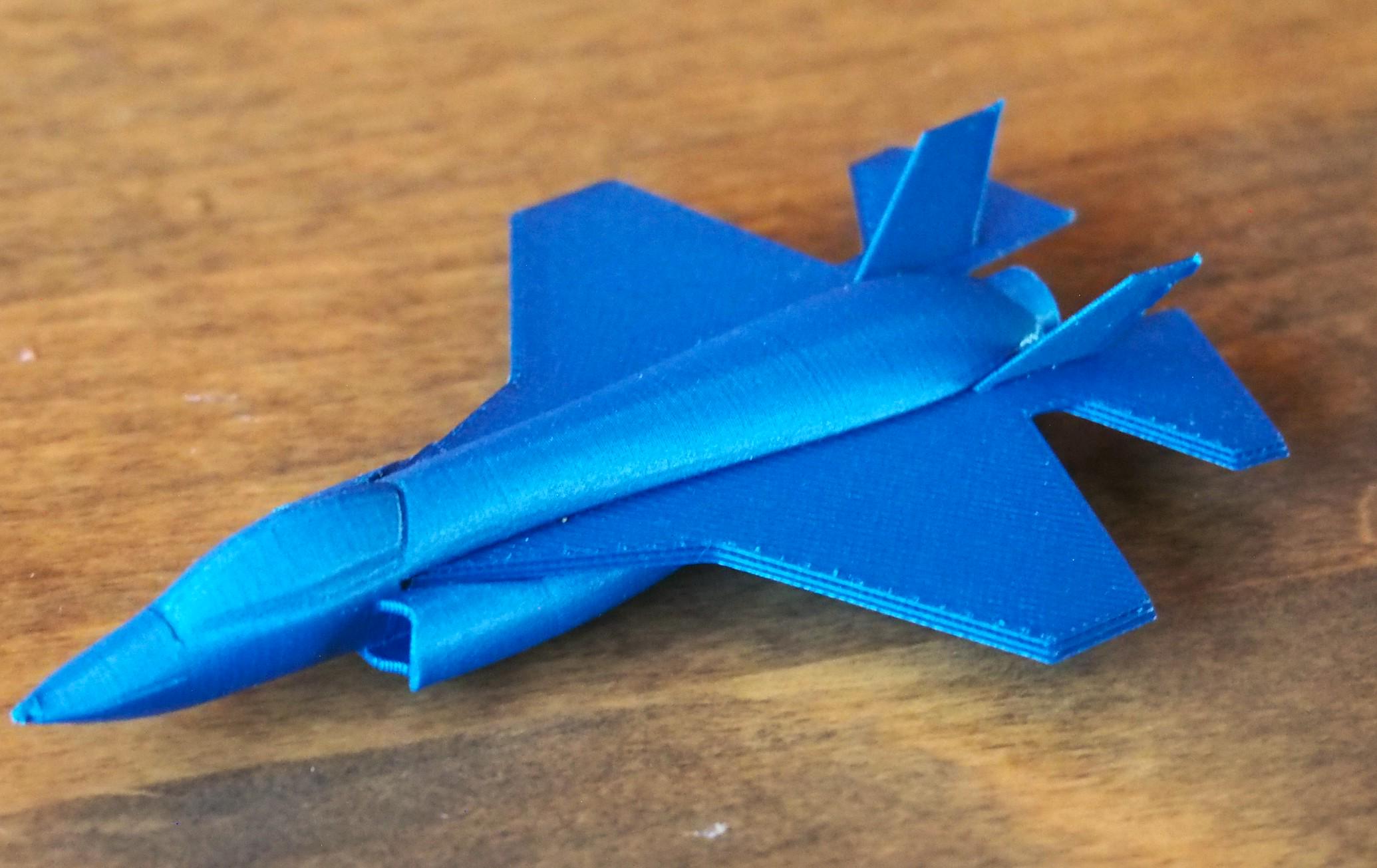 Simple Model Fighter Jet - Airplane - F-35 Fighter Jet - 3D Printed ...
