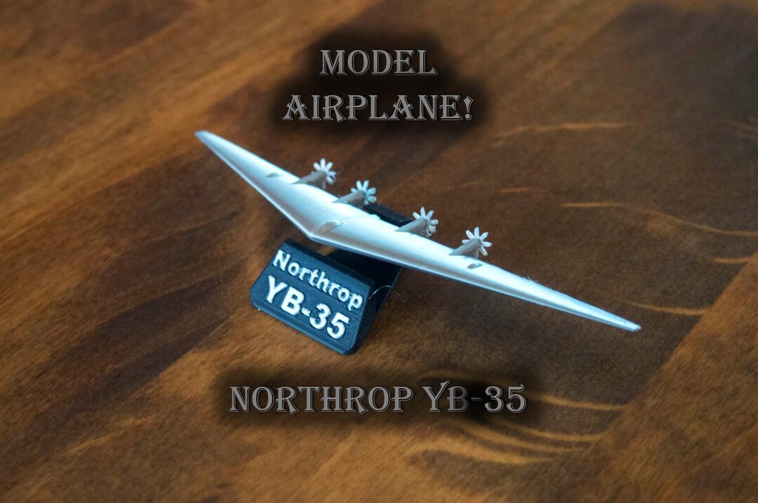 Simple Model Airplane Northrop YB-35 Flying Wing Military Aircraft Post ...