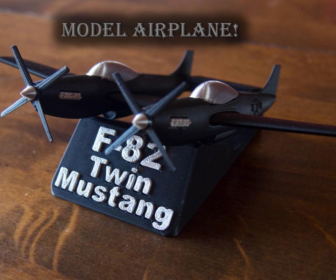 F-82 Twin Mustang Model Airplane 3D Printed - Etsy