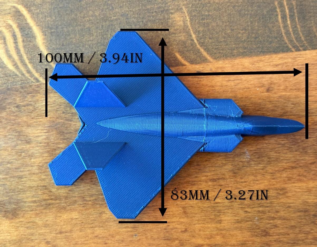 3D Printed F-22 Raptor Model: Lockheed Martin Fighter Jet With Optional ...