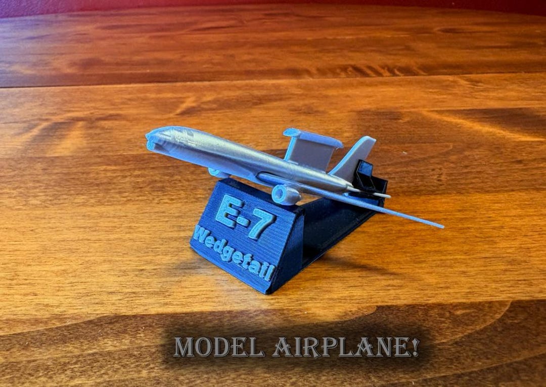 Boeing E-7 Wedge Tail Model Airplane 3D Printed - Etsy