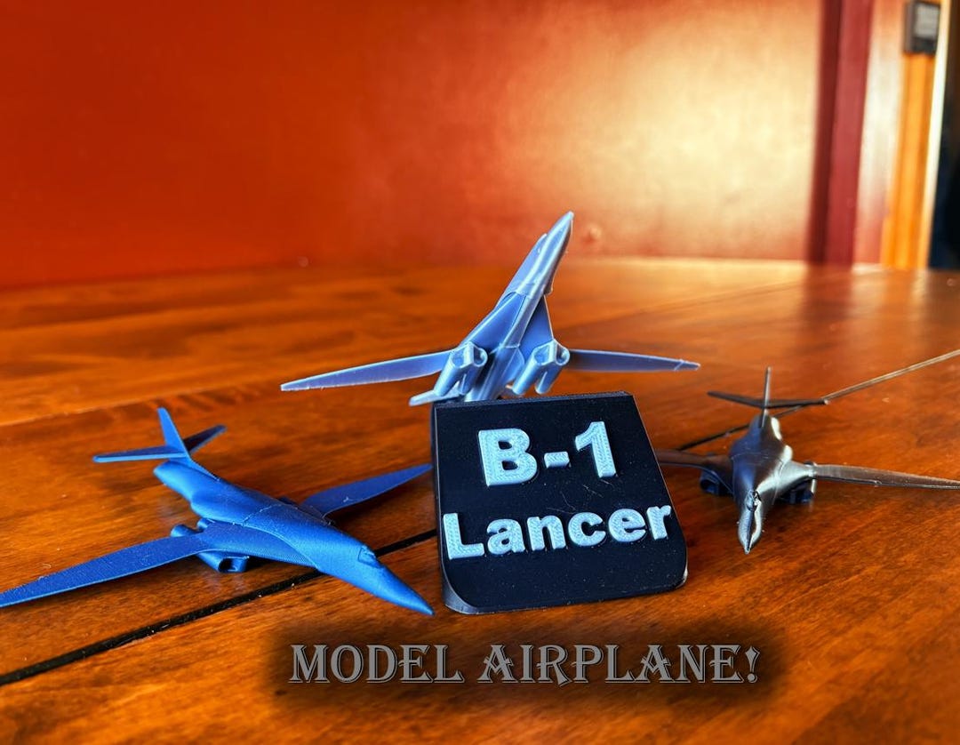 B-1 Lancer Model Airplane 3D Printed Bomber - Etsy