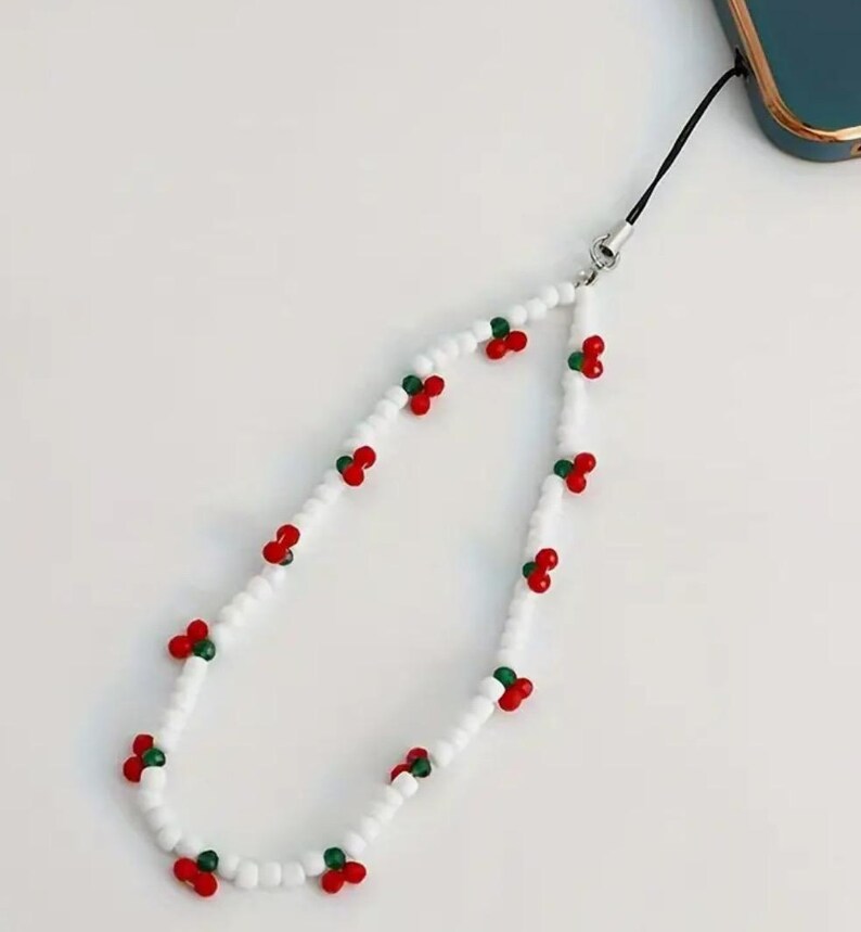 Cherry Phone Charm - Etsy UK
