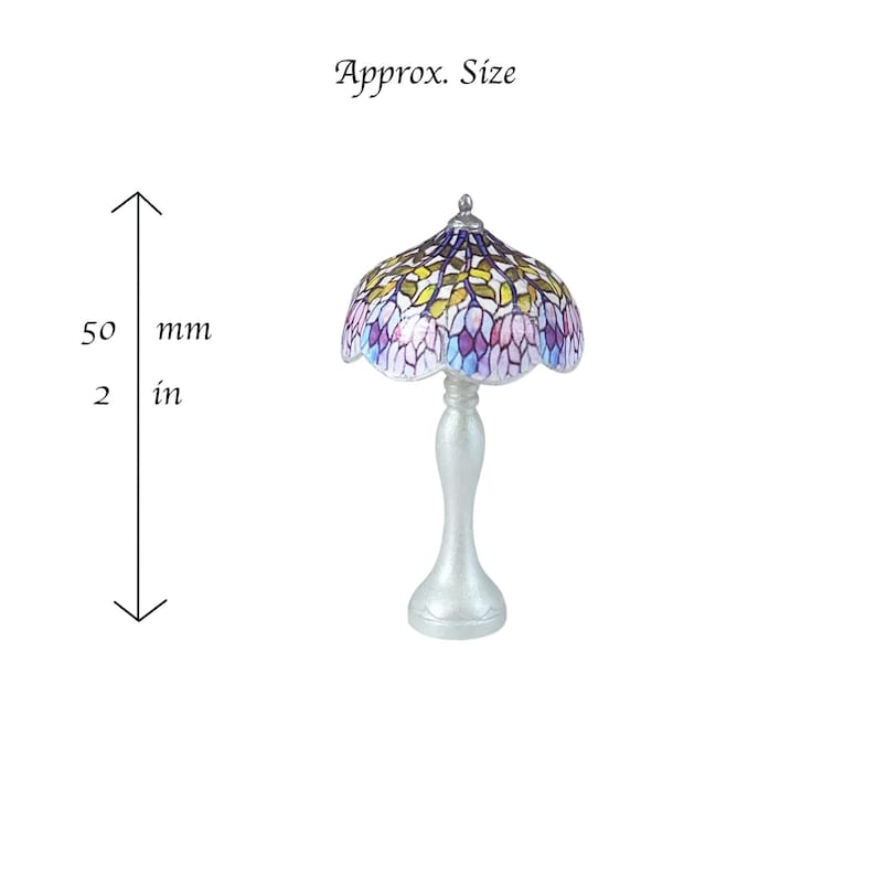 Miniature 12th Scale Lamp - Blue Wistaria - Etsy