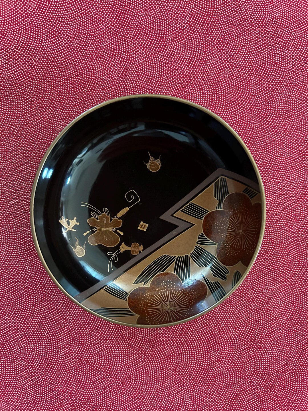 11cm / Antique Wooden Plate / Urushi Lacquerware - Etsy