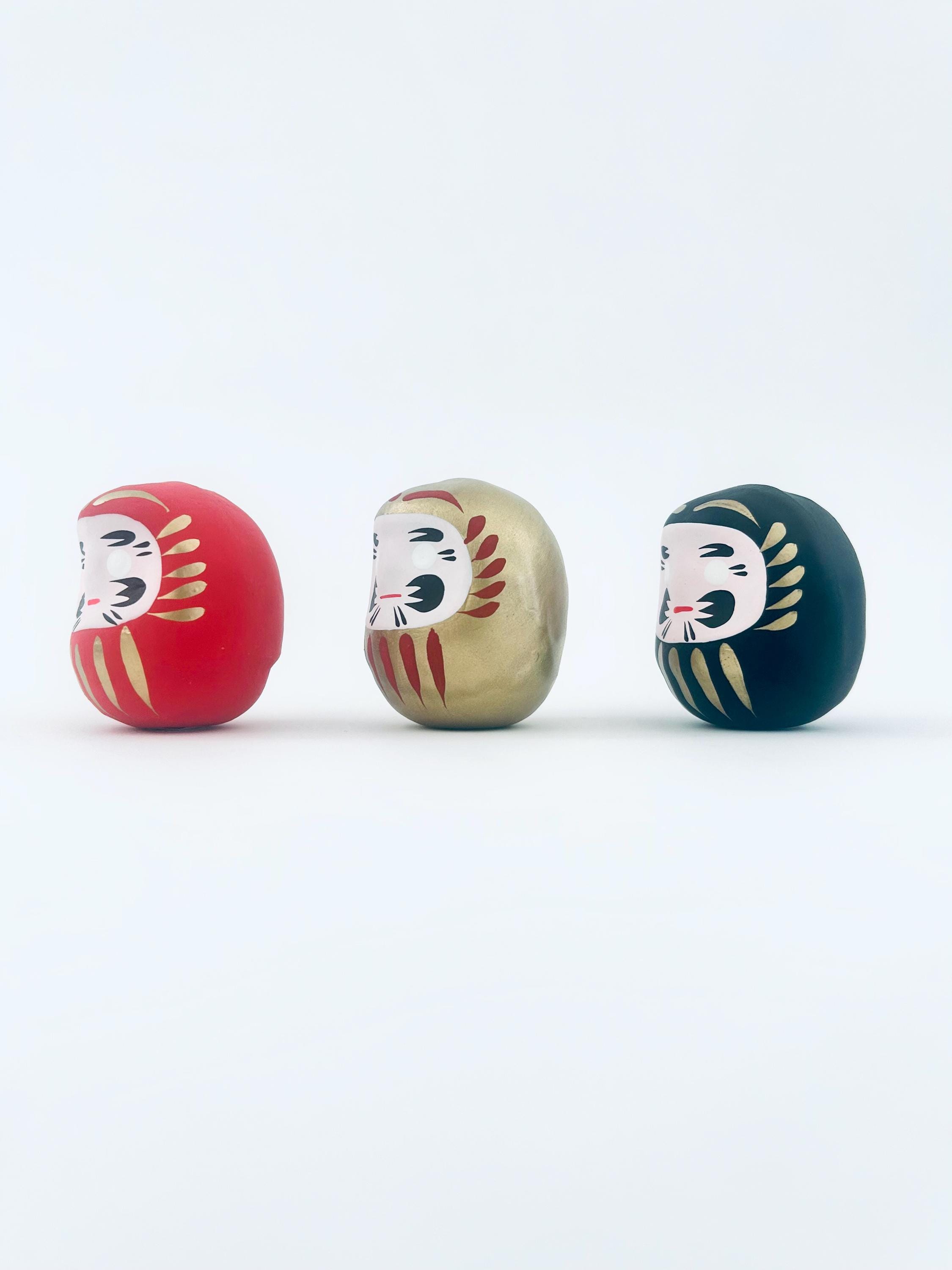 Daruma Doll Set of 3 – Choose Your Colors – Wish-granting Japanese Good ...