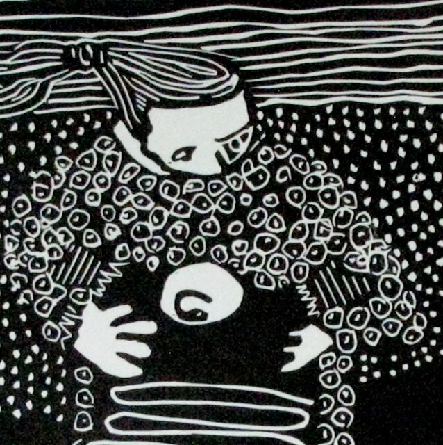 Linocut Relief Printmaking Mom and Kids - Etsy