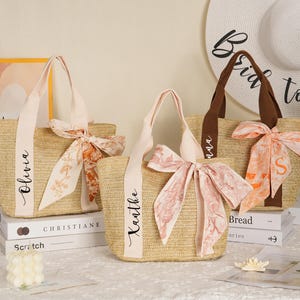 Custom Straw Beach Bags,personalized Beach Bag,custom Bridesmaid Bag ...