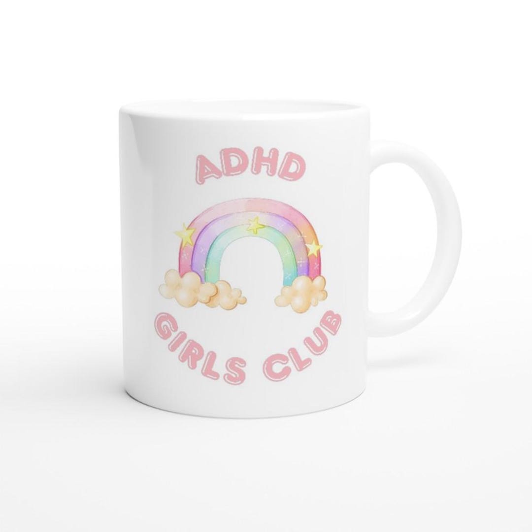 ADHD Girls Club Coffee Mug, Tea, Present, Gift for Her, Neurospicy ...
