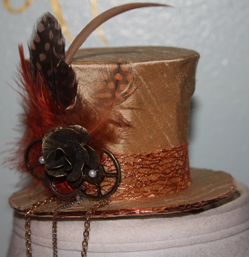 Steampunk Tic Toc Cream Womens Mini Hat - Etsy
