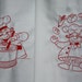 Redwork Chefs Machine Embroidered Qult Blocks Set A - Etsy
