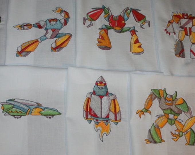 Ultimate Transforming Robots Machine Embroidery Quilt Blocks Set - Etsy