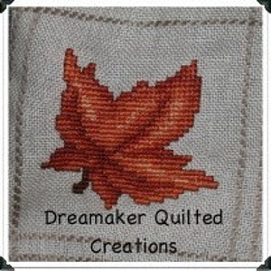 Fall Leaves Counted Cross Stitch Throw - Etsy