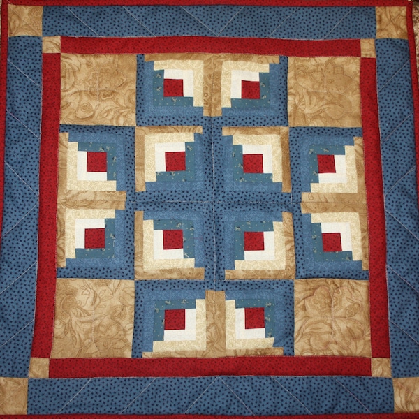 Log Cabin Star Quilt Pattern - Etsy