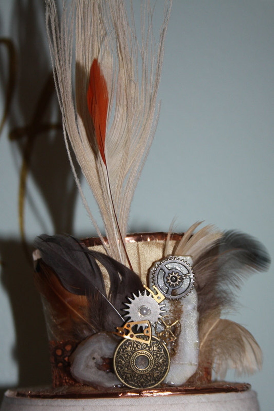 Mini Womens Steampunk Agate Cream Hat - Etsy