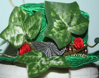 Poison Ivy Lace Mini Womens Top Hat | Etsy