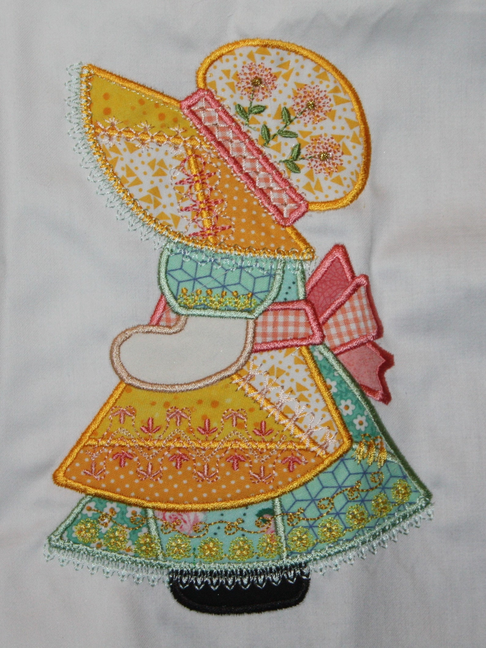 Sunbonnet Sue Feedsack Applique Quilt Blocks Set E - Etsy