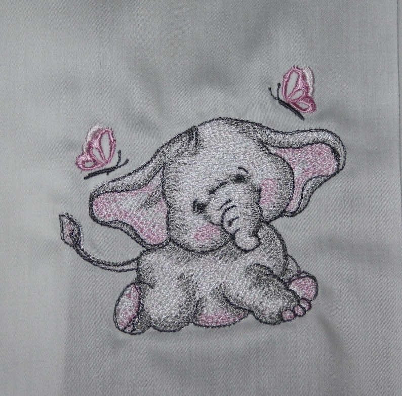 Cute Baby Elephant Machine Embroidered Quilt Blocks Set - Etsy