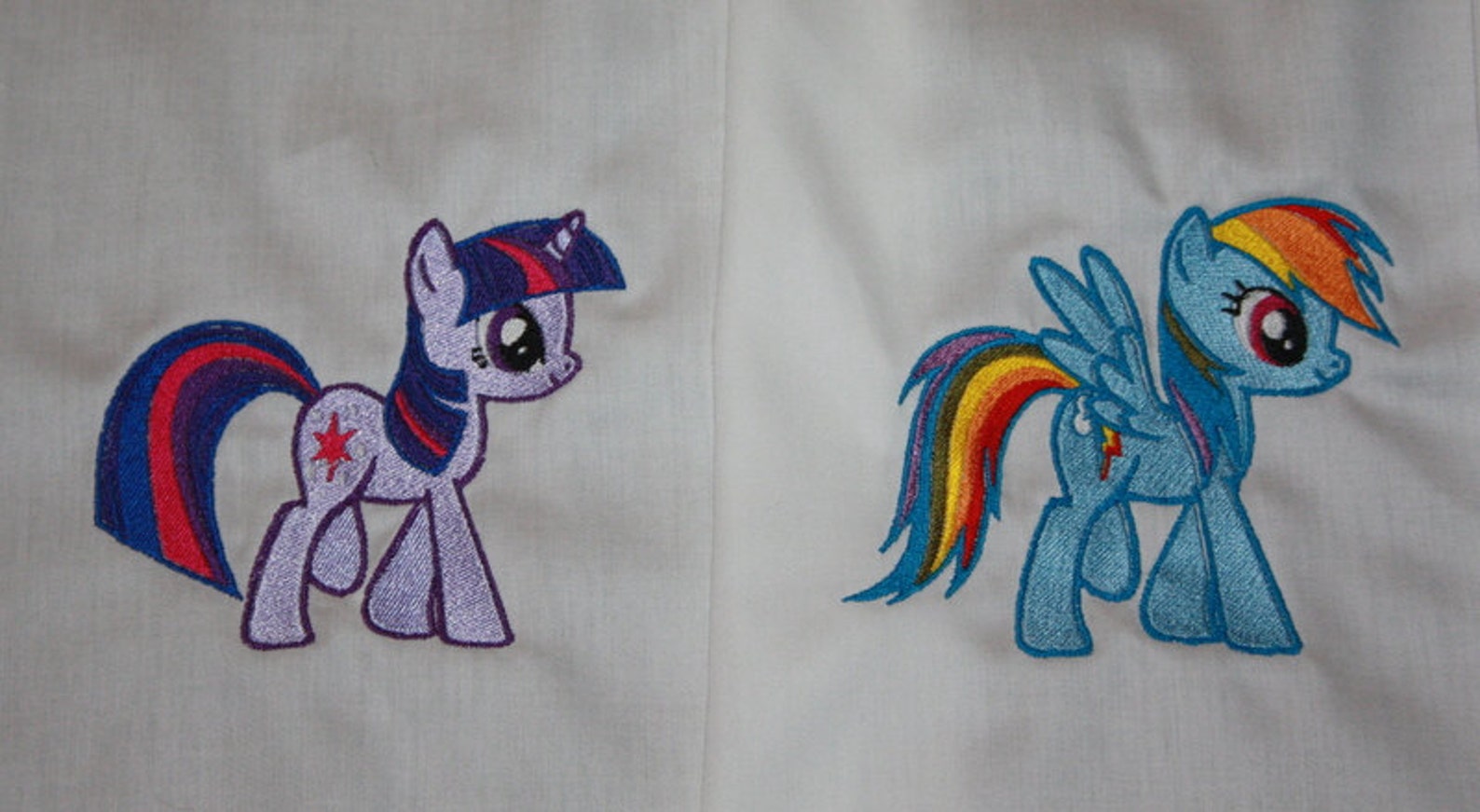 Ponys Machine Embroidered Quilt Blocks Set A - Etsy