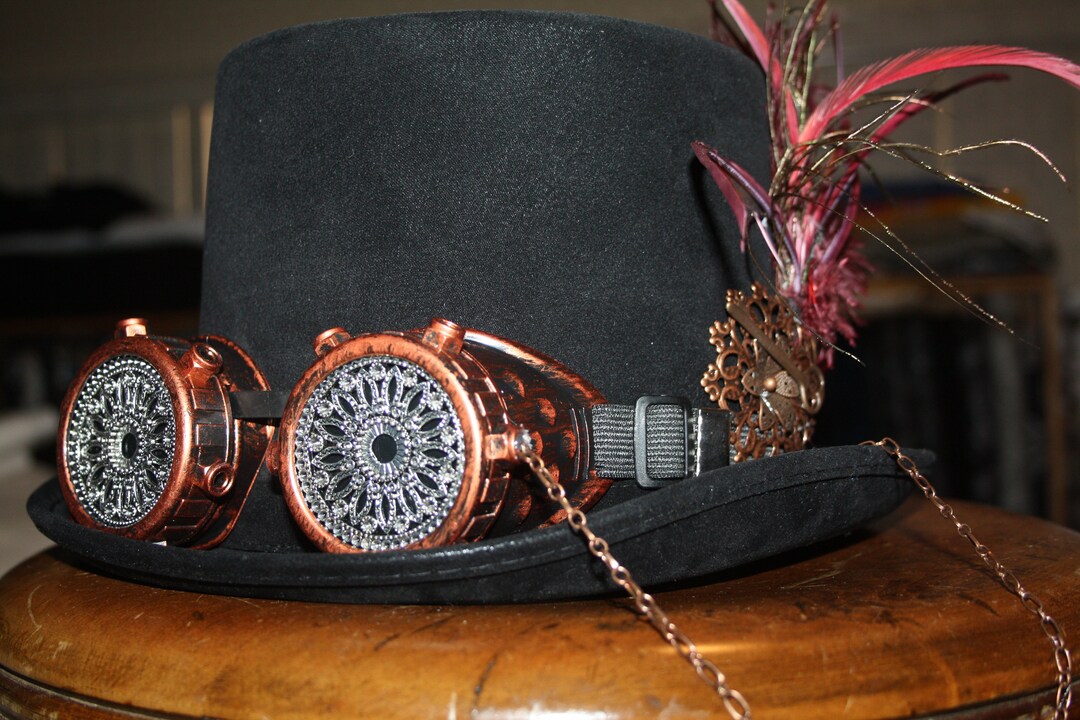 Copper Topper Mens Steampunk Top Hat - Etsy