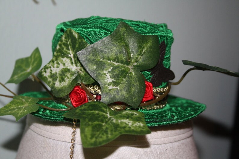 Poison Ivy Lace Mini Womens Top Hat - Etsy