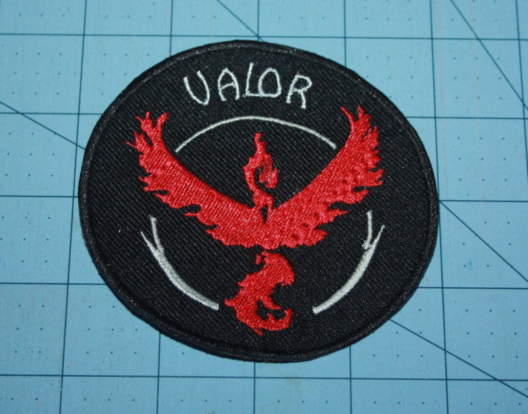 Valor Black Iron on Patch - Etsy UK