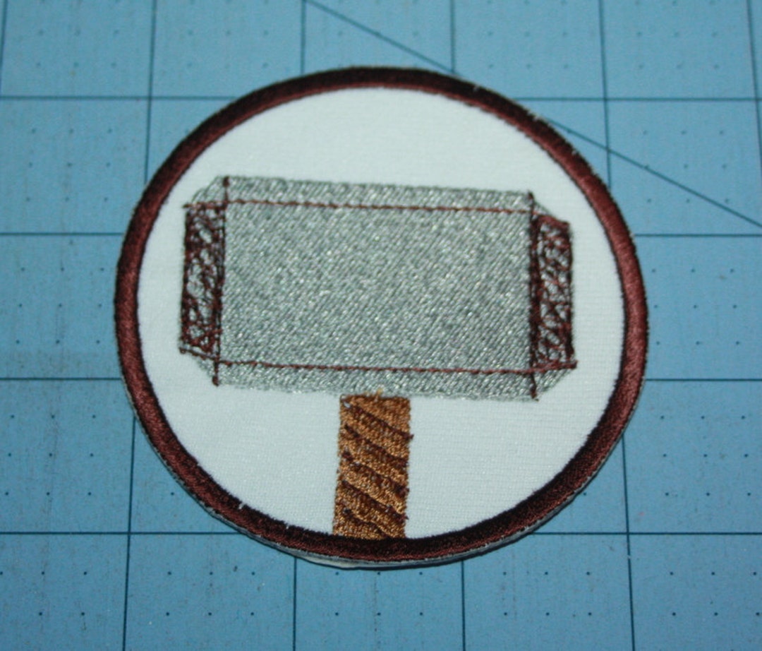 Viking Hammer Iron on Patch - Etsy