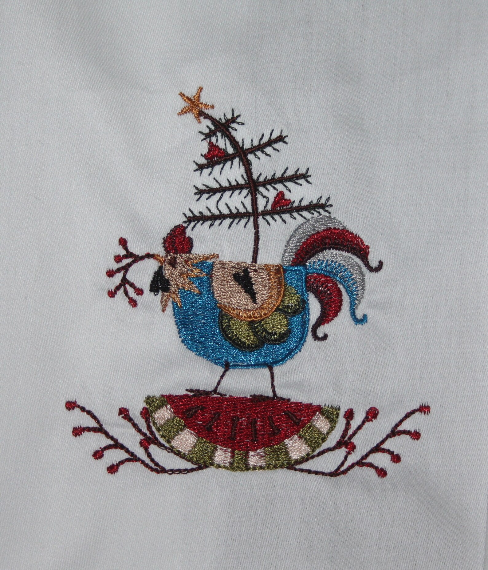 Funky Chickens Machine Embroidered Quilt Blocks Set B - Etsy