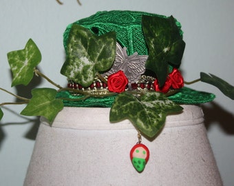 Poison Ivy Lace Mini Womens Top Hat | Etsy