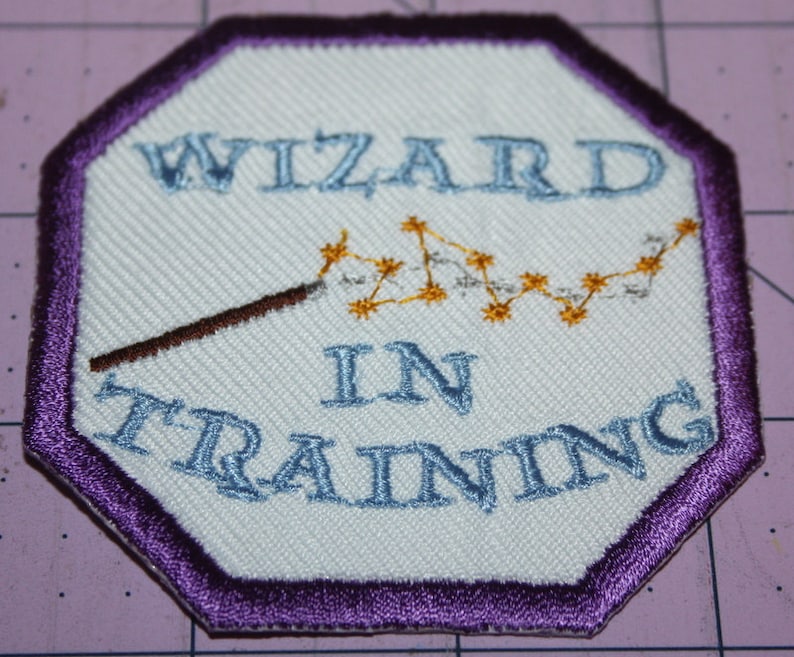 Wizard in Training Machine Embroidered Iron on Patch - Etsy