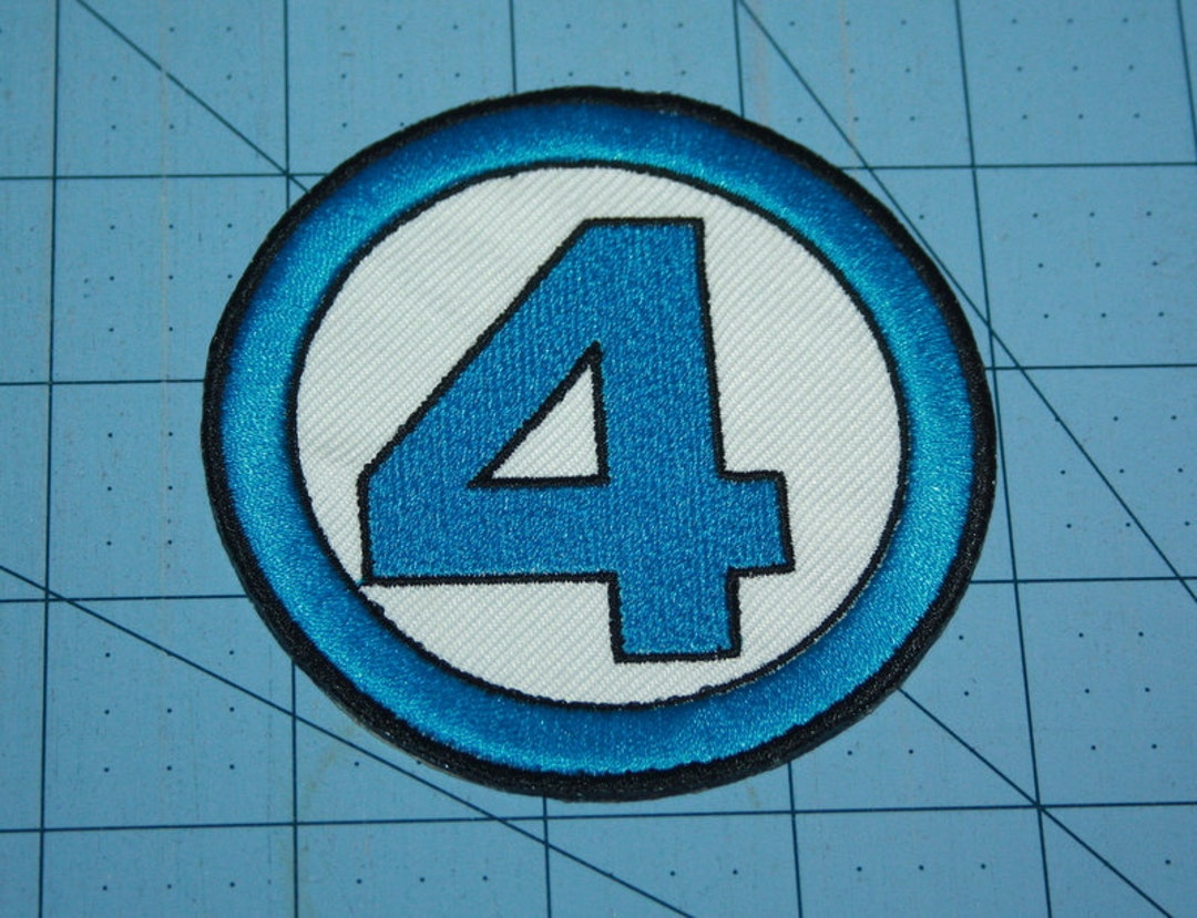 Blue 4 Iron on Patch - Etsy