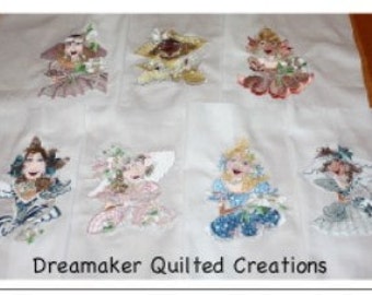 Machine Embroidered Southern Belle Quilt Blocks - Etsy