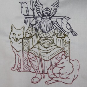 Thor Norse Gods Machine Embroidered Quilt Blocks Set - Etsy