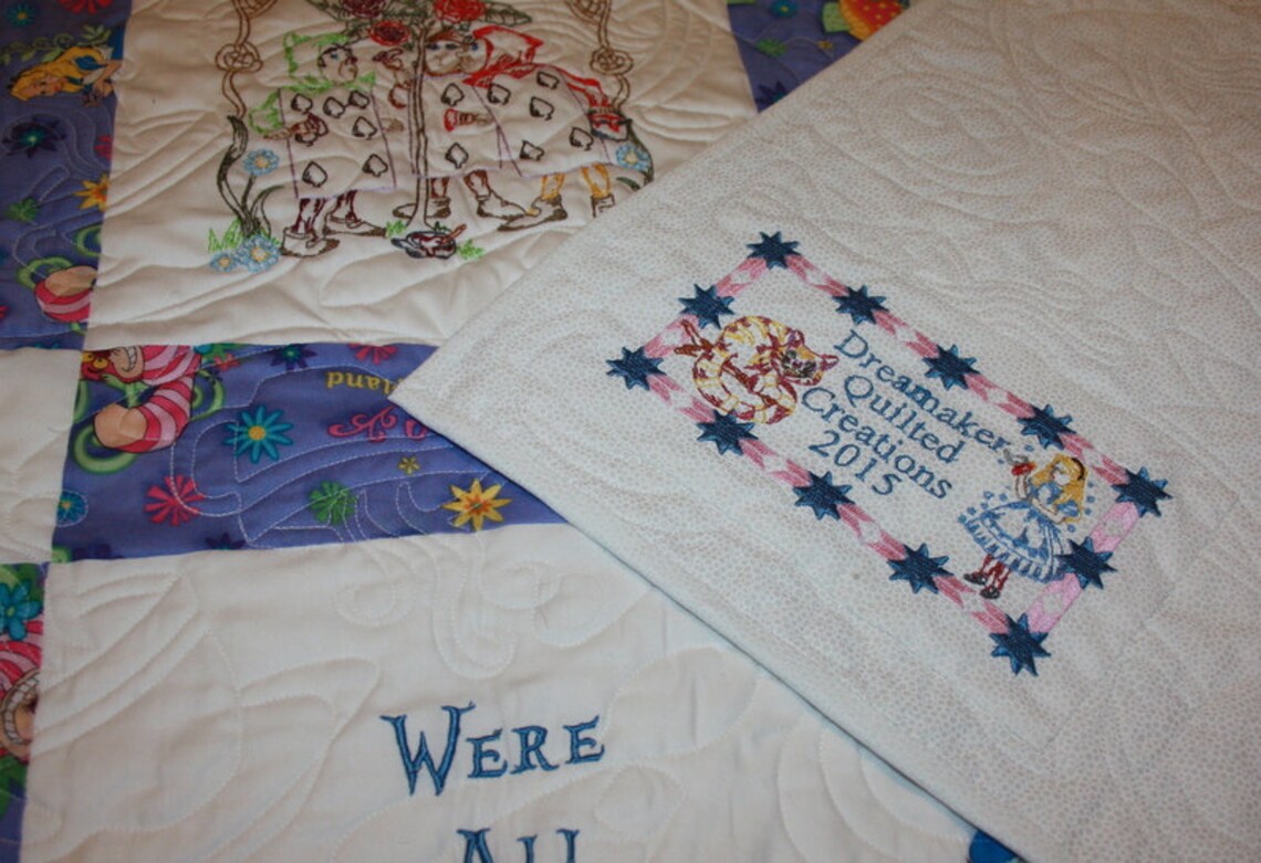 Alice in Wonderland Twin Size Quilt - Etsy