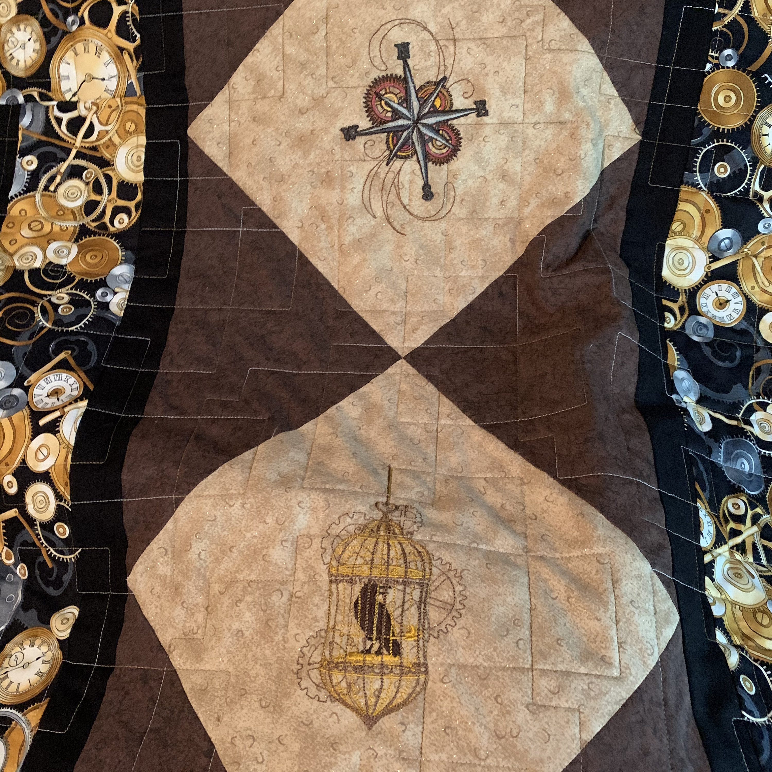 Steampunk Quilt B SALE | Etsy