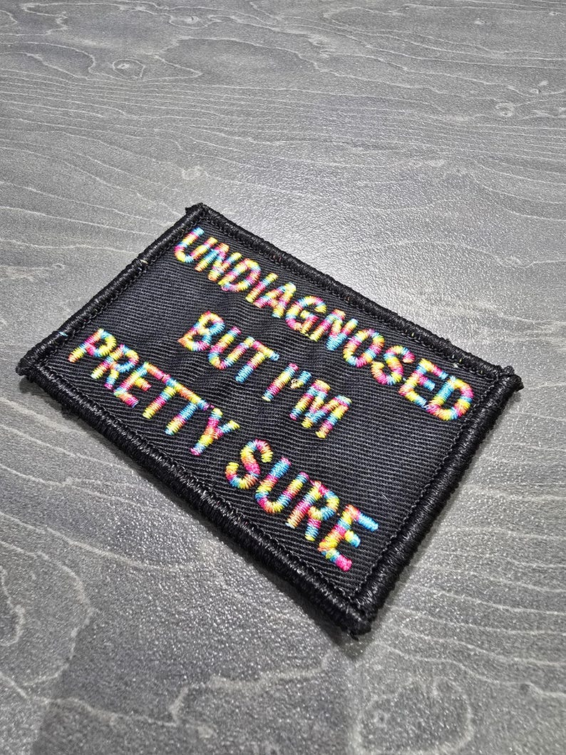 Undiagnosed but I'm Pretty Sure Autism Embroidered Tactical Military ...