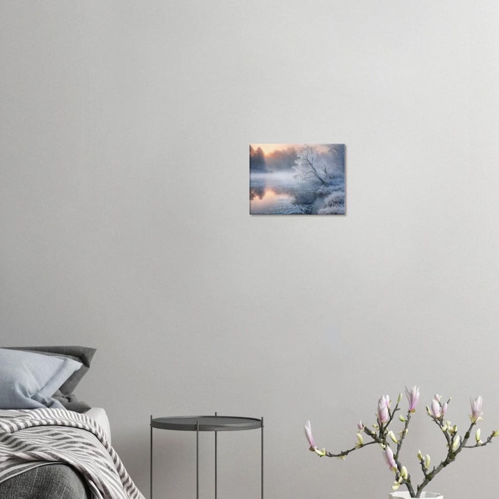 Ethereal Winter Landscape Canvas Print – Frosty Serenity Wall Art - Etsy
