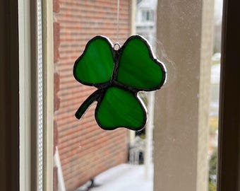 Shamrock Paper Sun Catcher Templates St. Patrick's Day Paper Stained ...