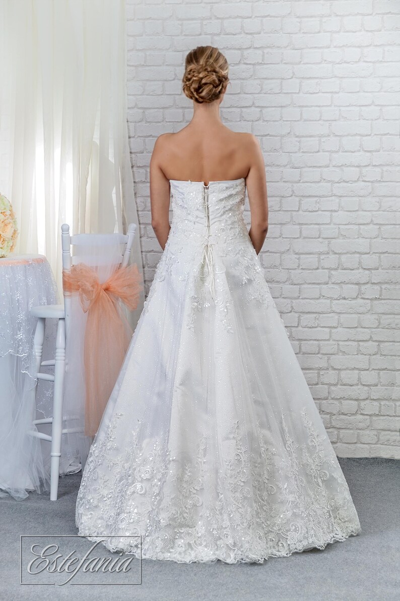Luxury Lace and Tulle Wedding Dress – Elegant Design With Sheer Details ...