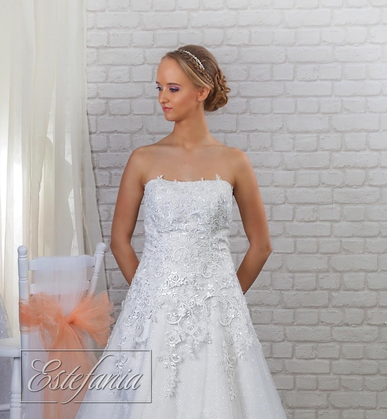 Luxury Lace and Tulle Wedding Dress – Elegant Design With Sheer Details ...