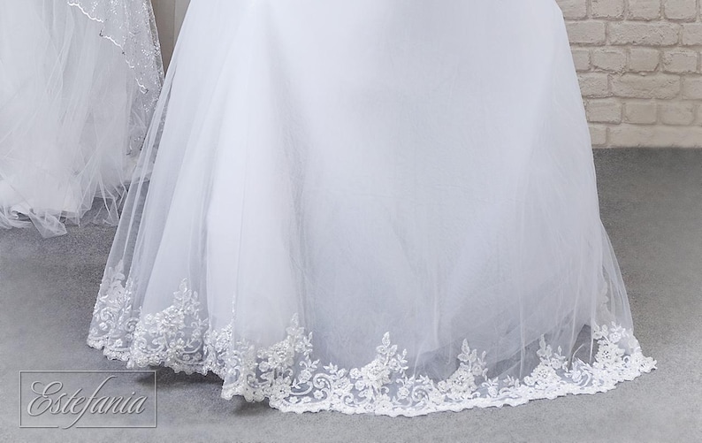 Luxury Lace and Tulle Wedding Dress – Elegant Design With Sheer Details ...