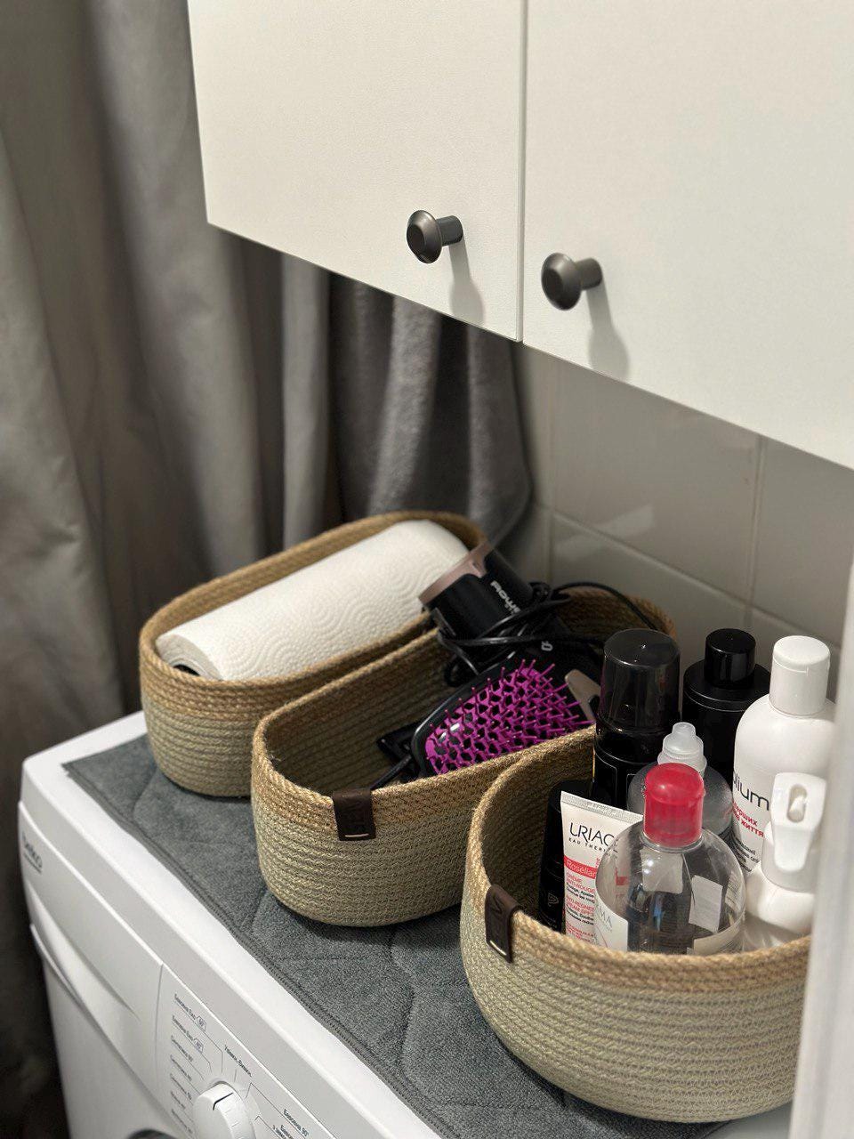 Handmade Bathroom Storage Baskets Set for Stylish Organization - Etsy