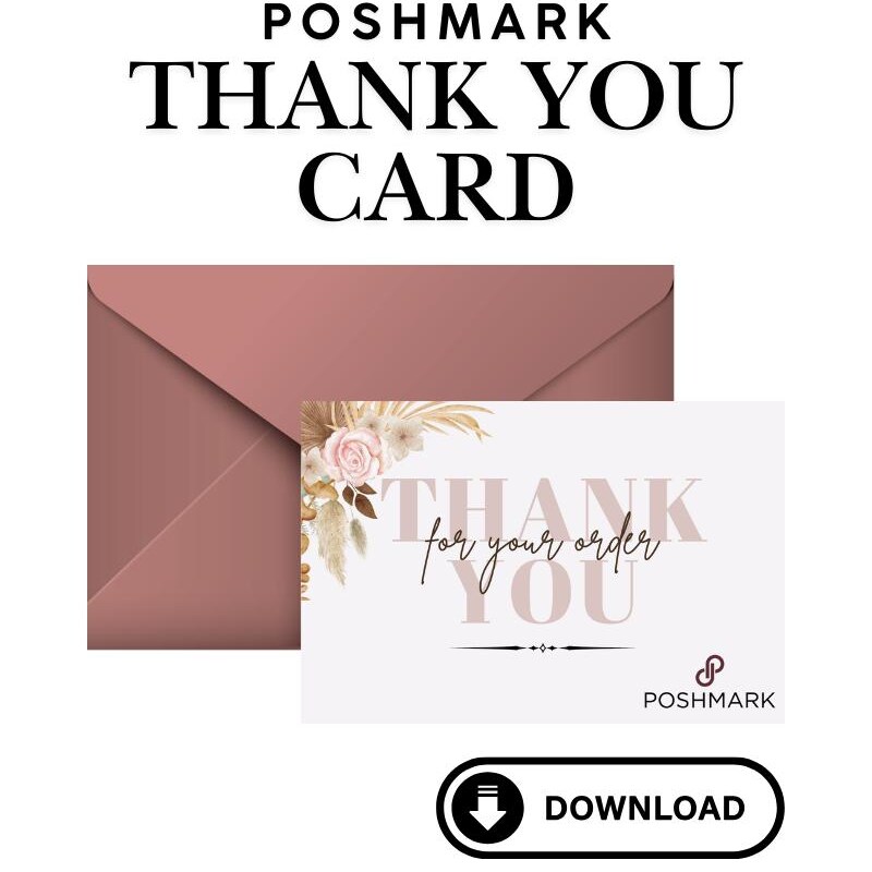 Poshmark Thank You Cards - Etsy