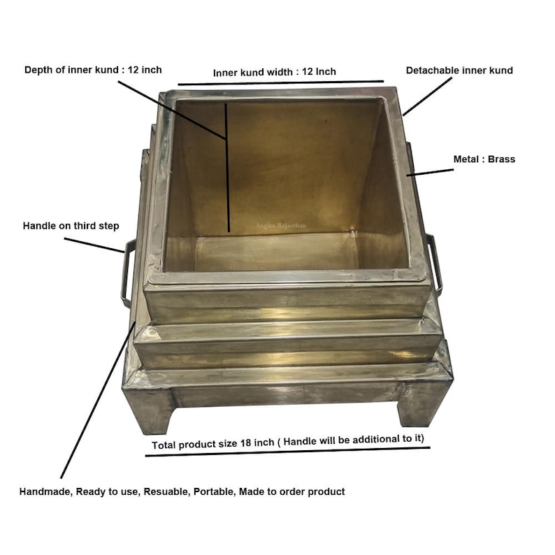 Handmade Brass Hawan Kund for Anusthan - Etsy