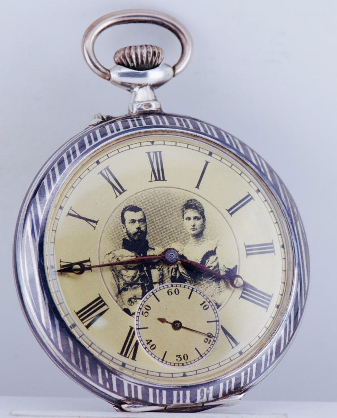 Antique Imperial Pocket Watch Silver and Niello Case Awarded by Tsar ...