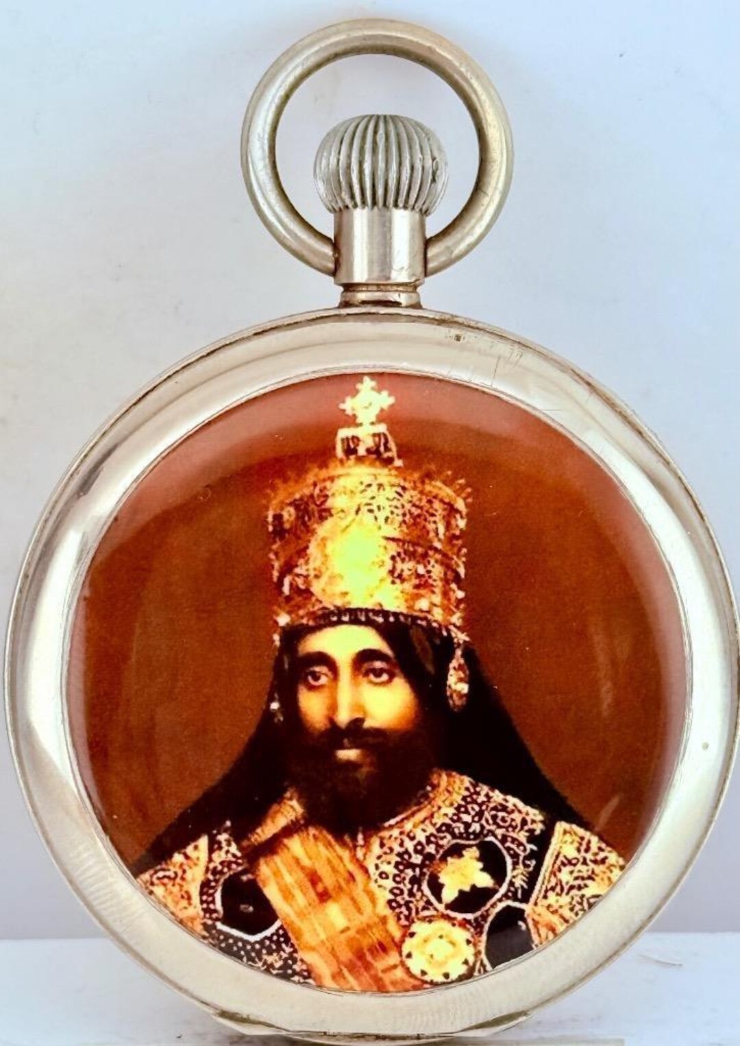 Antique Ingersoll & Bro. Pocket Watch – Emperor Haile Selassie Portrait ...